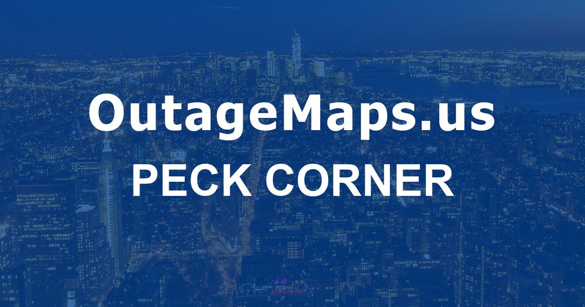 Peck Corner Power Outages Map