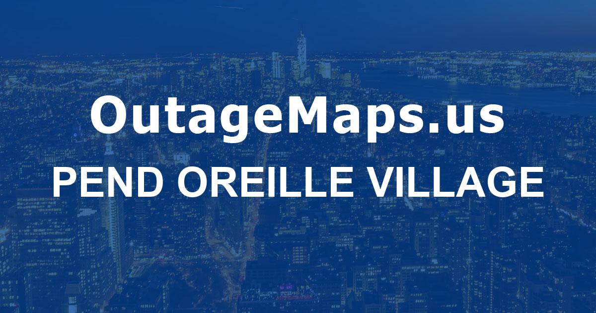 Pend Oreille Village Power Outages Map