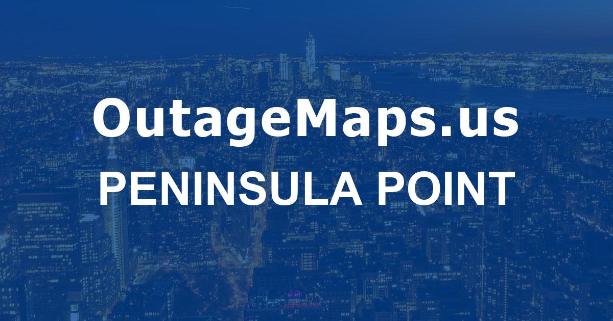 Peninsula Point Power Outages Map
