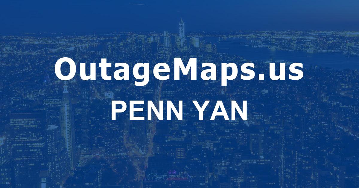 Penn Yan Power Outages Map