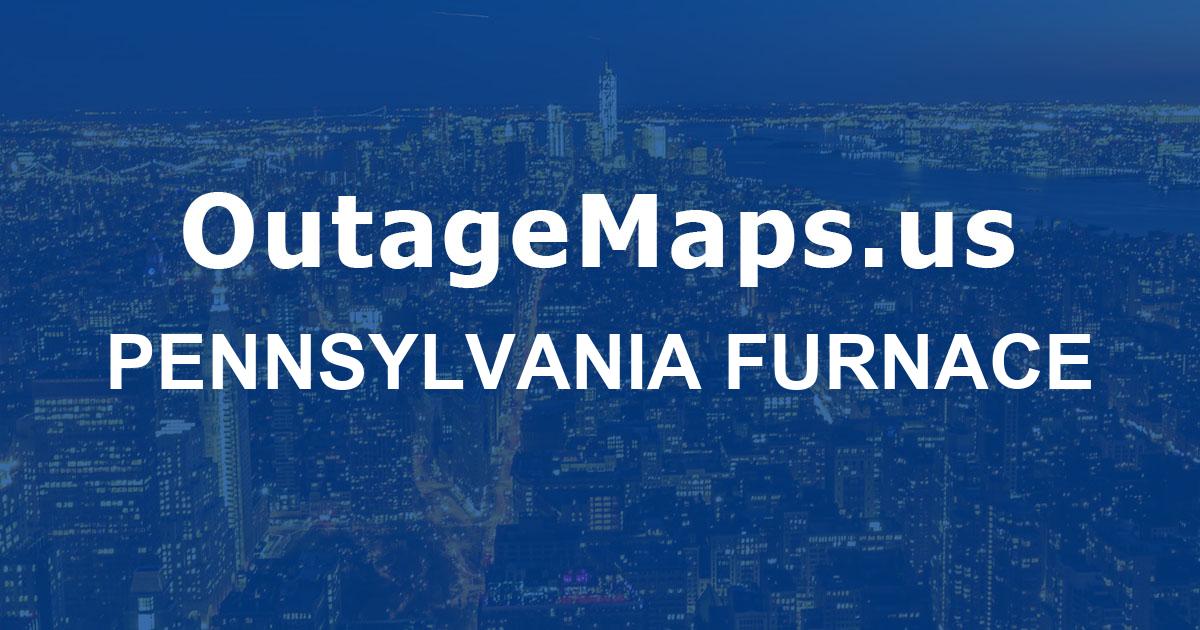 Pennsylvania Furnace Power Outages Map