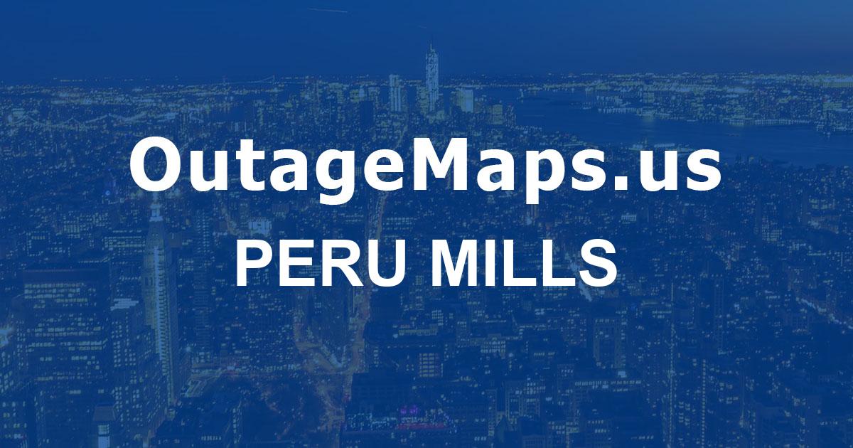 Peru Mills Power Outages Map