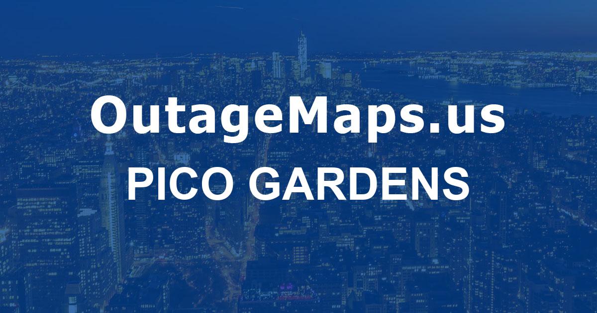 Pico Gardens Power Outages Map