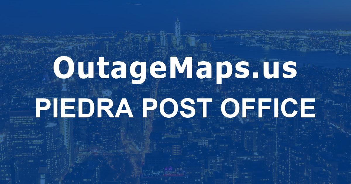Piedra Post Office Power Outages Map