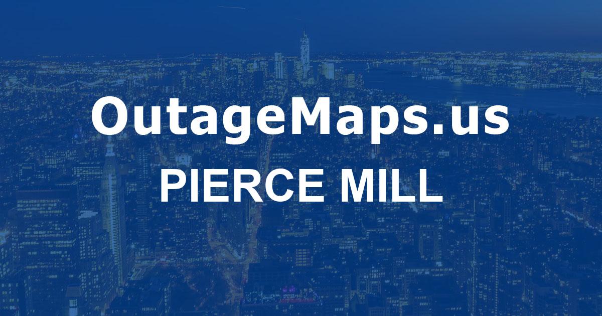 Pierce Mill Power Outages Map