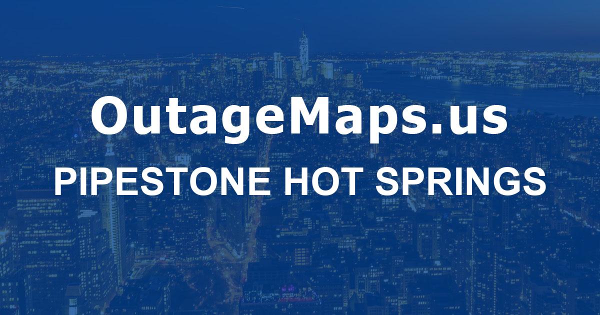 Pipestone Hot Springs Power Outages Map