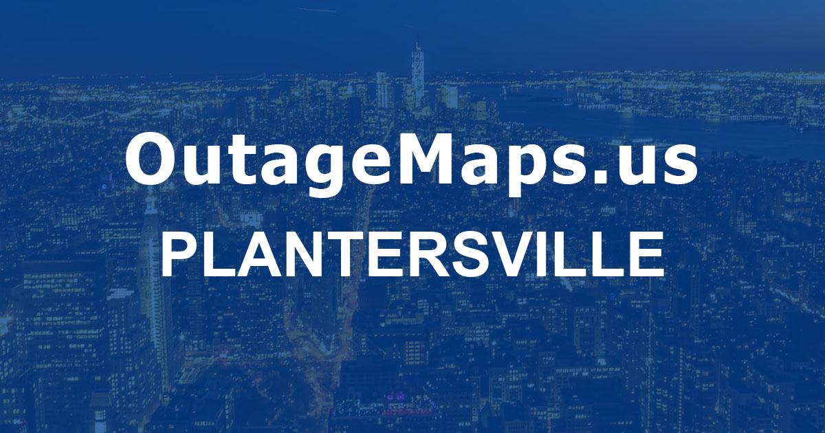 Plantersville Power Outages Map
