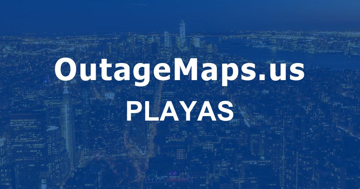 Playas Power Outages Map
