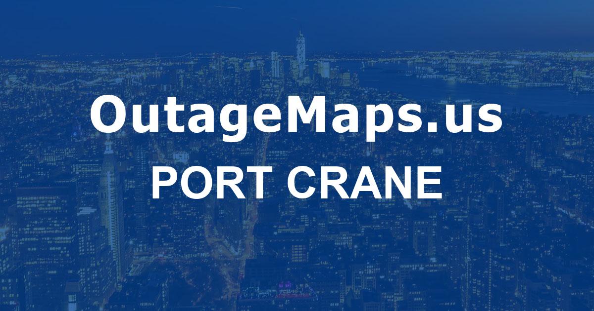 Port Crane Power Outages Map