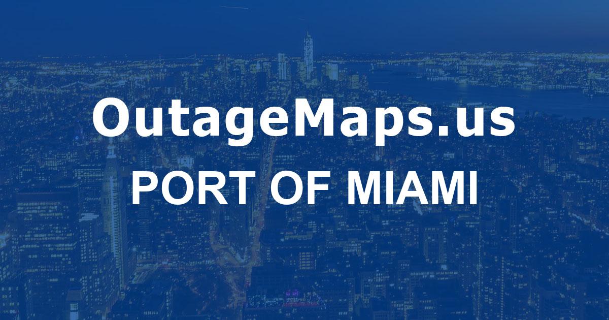 Port of Miami Power Outages Map