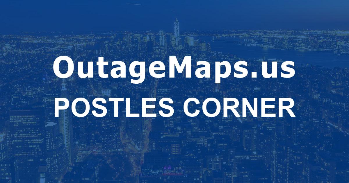 Postles Corner Power Outages Map