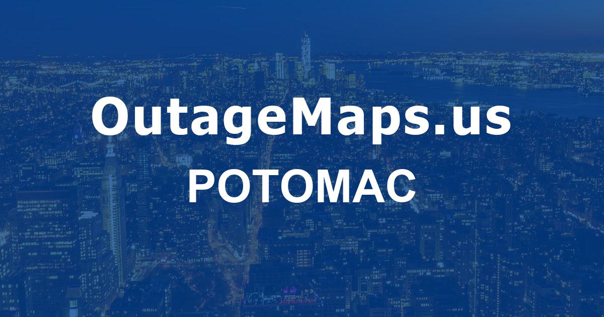 Potomac Power Outages Map