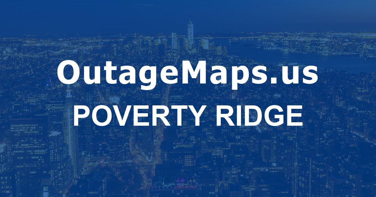 Poverty Ridge Power Outages Map