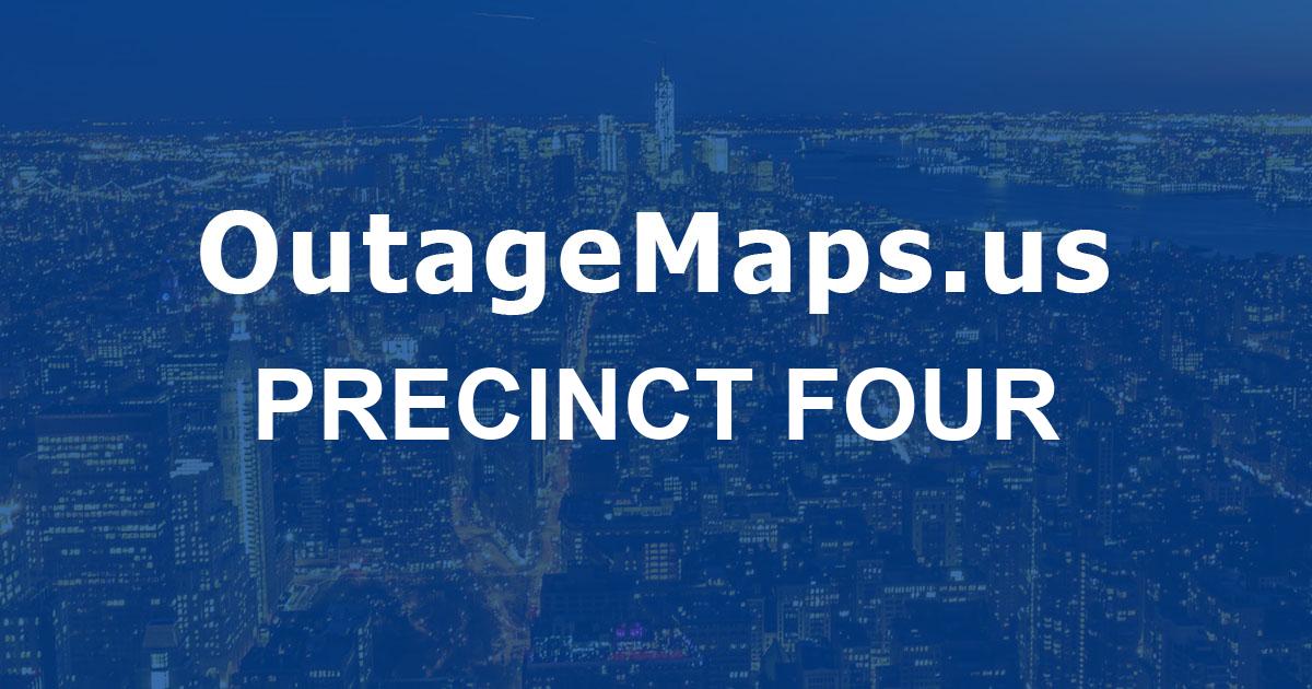 Precinct Four Power Outages Map