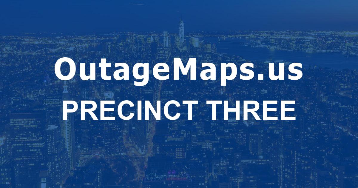 Precinct Three Power Outages Map