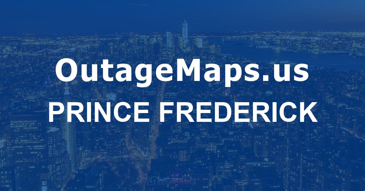 Prince Frederick Power Outages Map