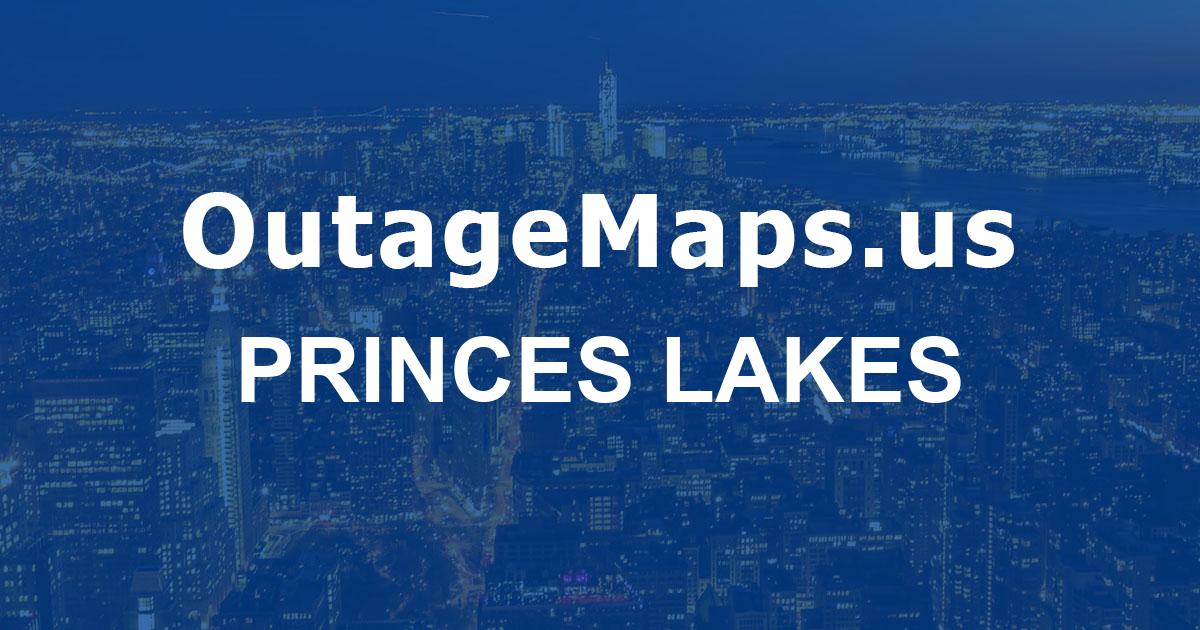 Princes Lakes Power Outages Map