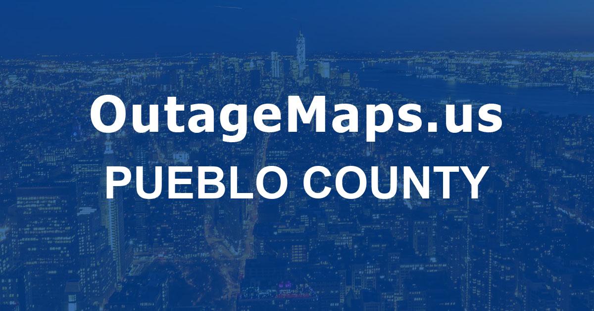 Pueblo County Power Outages Map