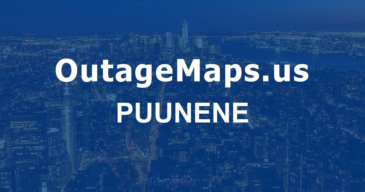 Puunene Power Outages Map