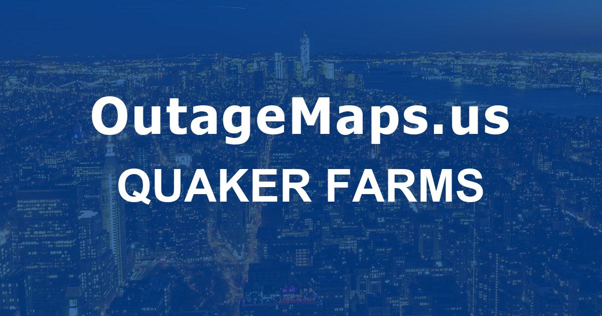 Quaker Farms Power Outages Map