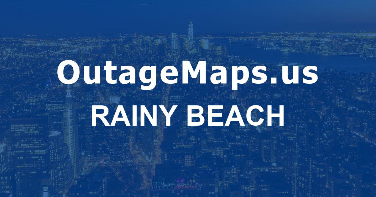 Rainy Beach Power Outages Map
