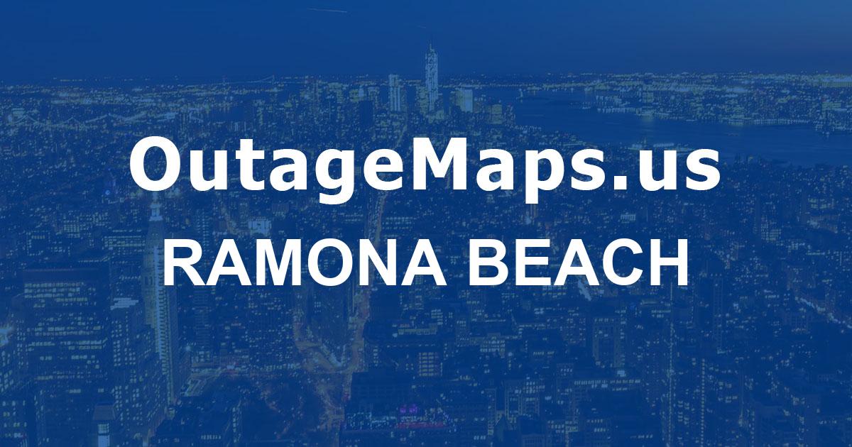 Ramona Beach Power Outages Map