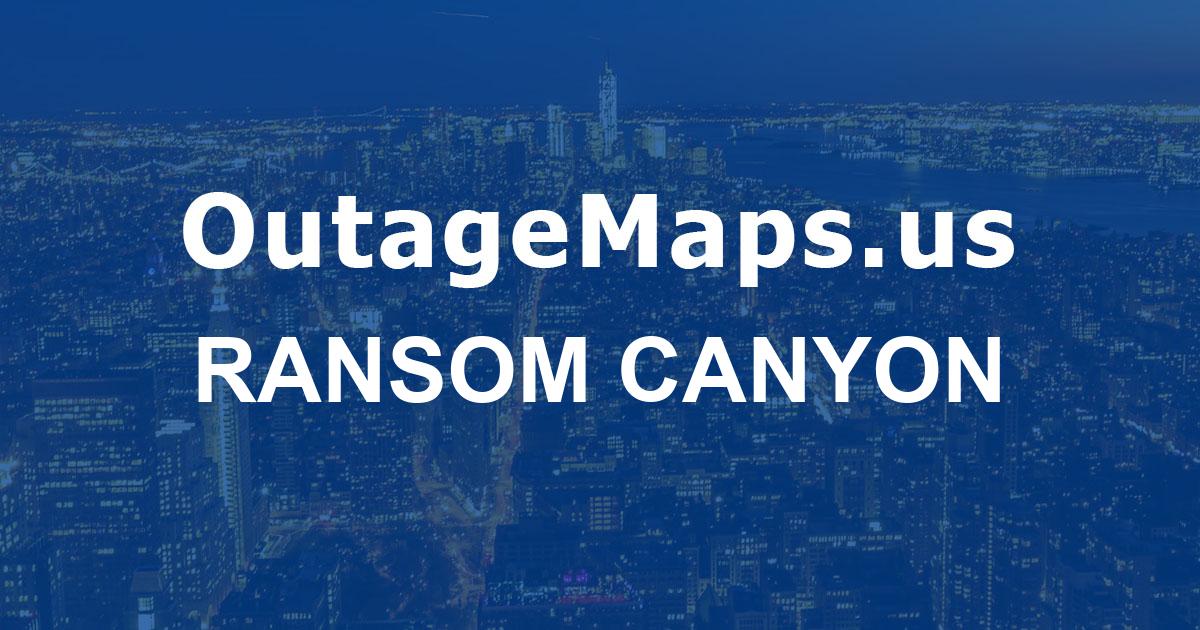 Ransom Canyon Power Outages Map