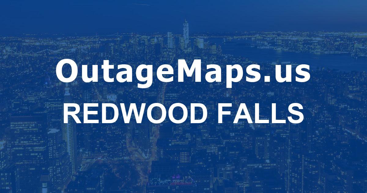 Redwood Falls Power Outages Map