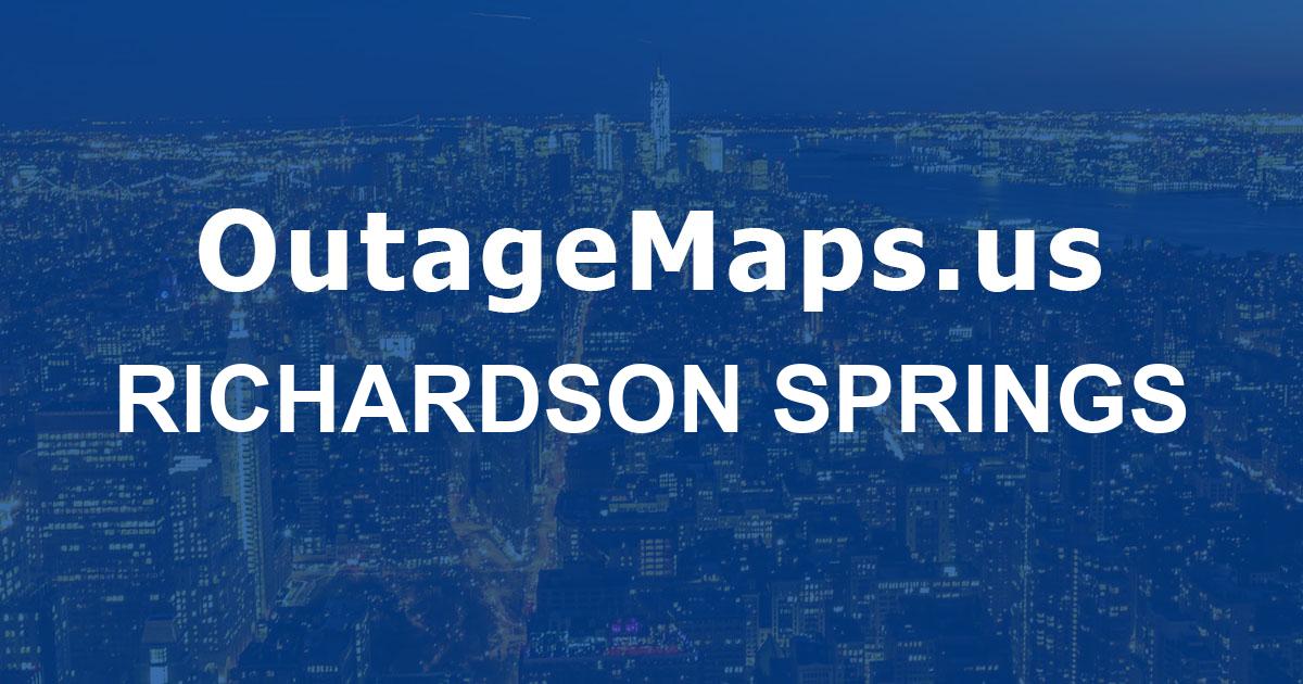 Richardson Springs Power Outages Map