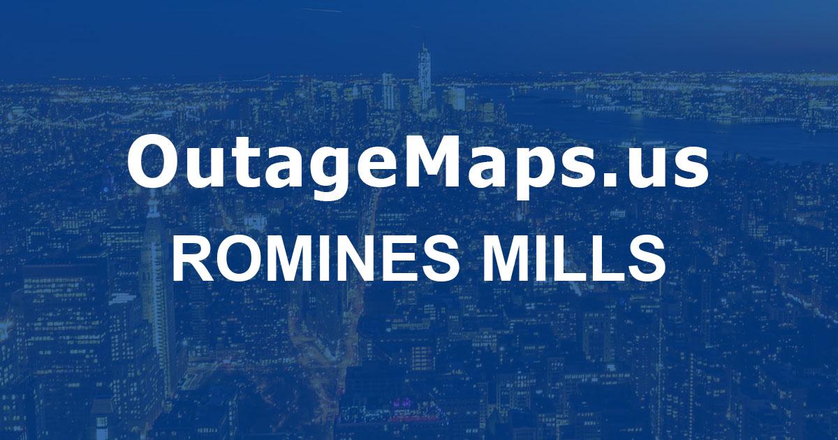 Romines Mills Power Outages Map