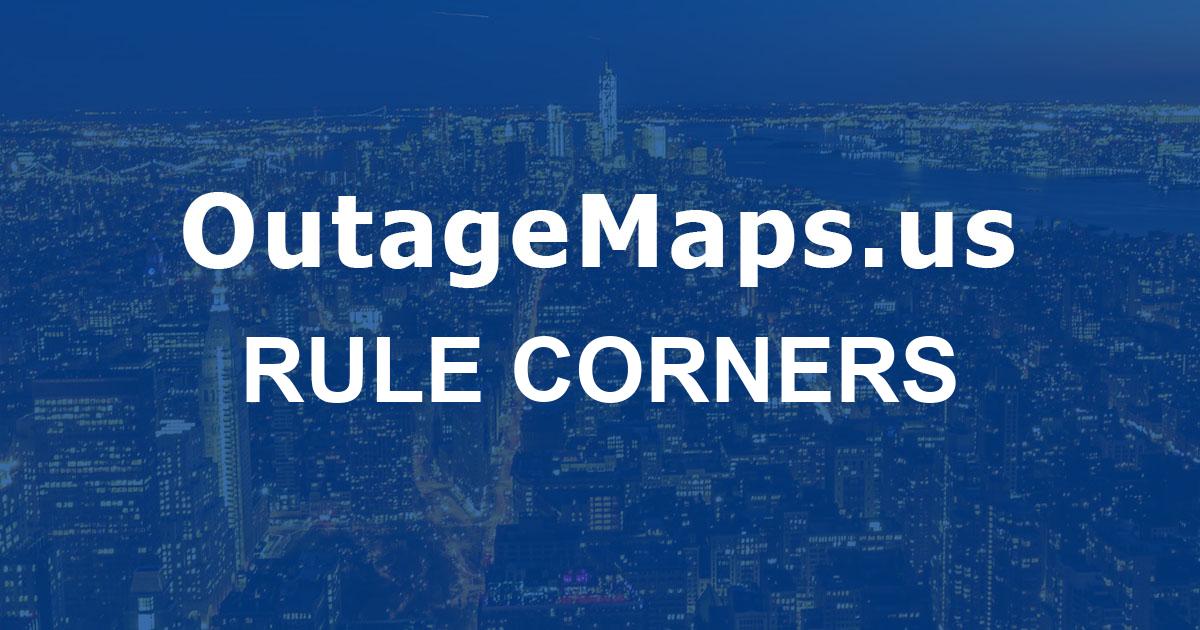 Rule Corners Power Outages Map