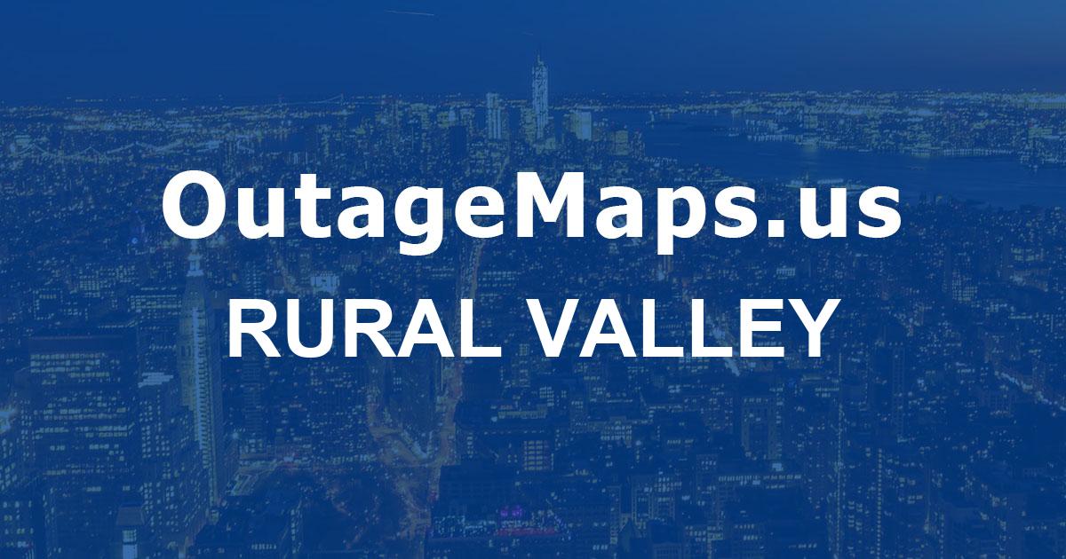 Rural Valley Power Outages Map