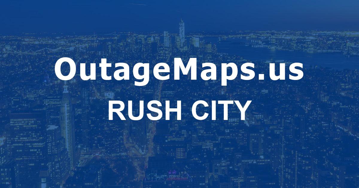 Rush City Power Outages Map