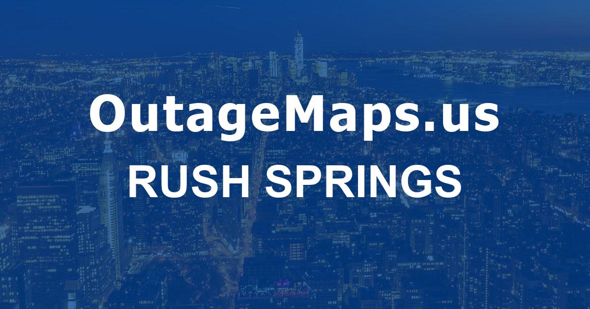 Rush Springs Power Outages Map