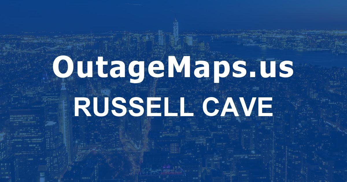 Russell Cave Power Outages Map