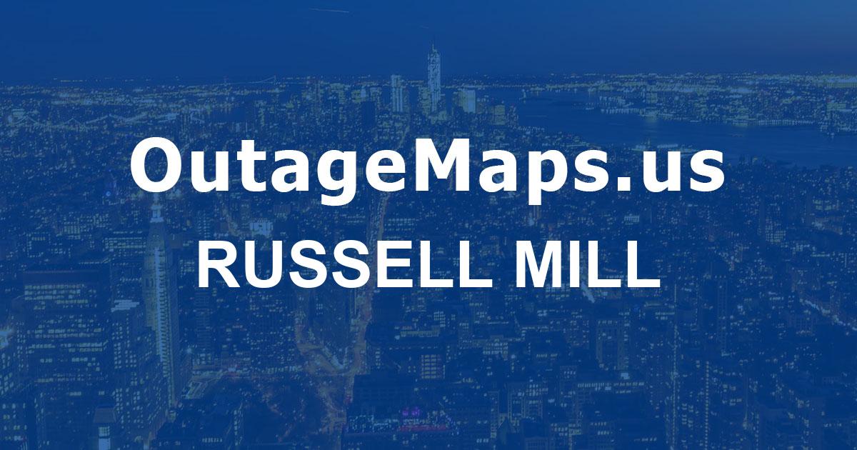 Russell Mill Power Outages Map
