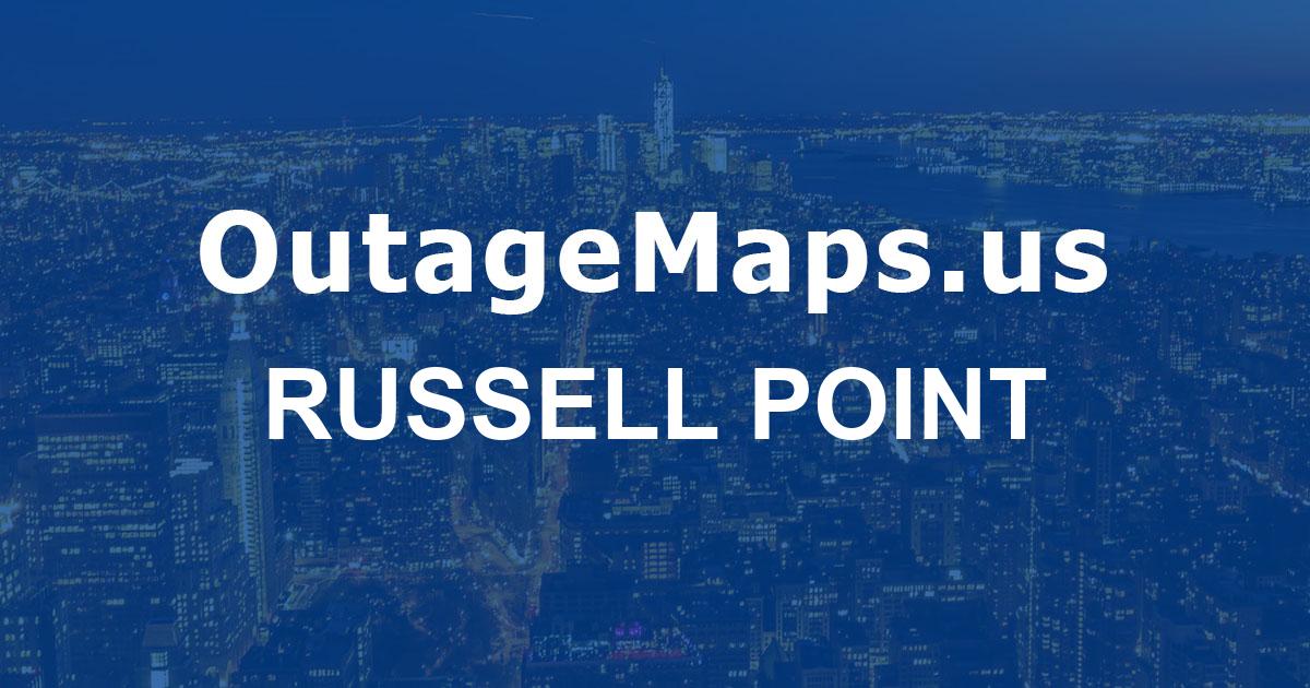 Russell Point Power Outages Map