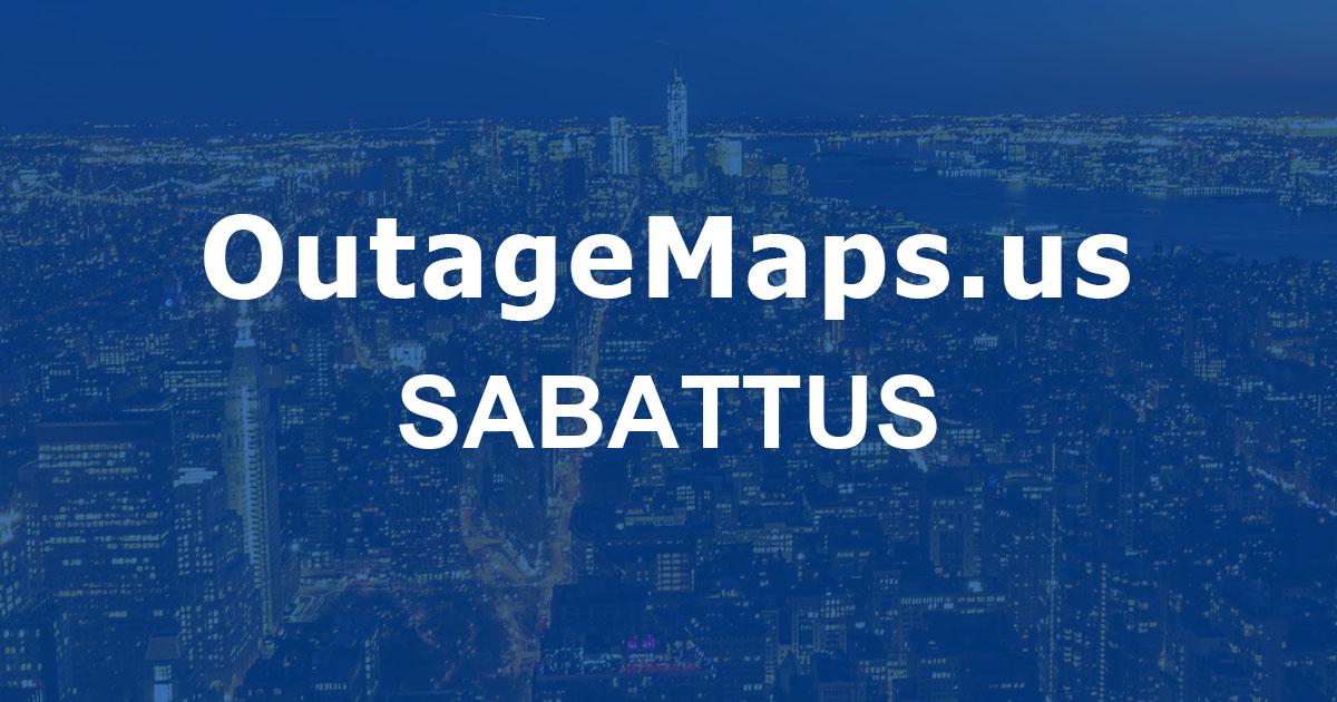 Sabattus Power Outages Map
