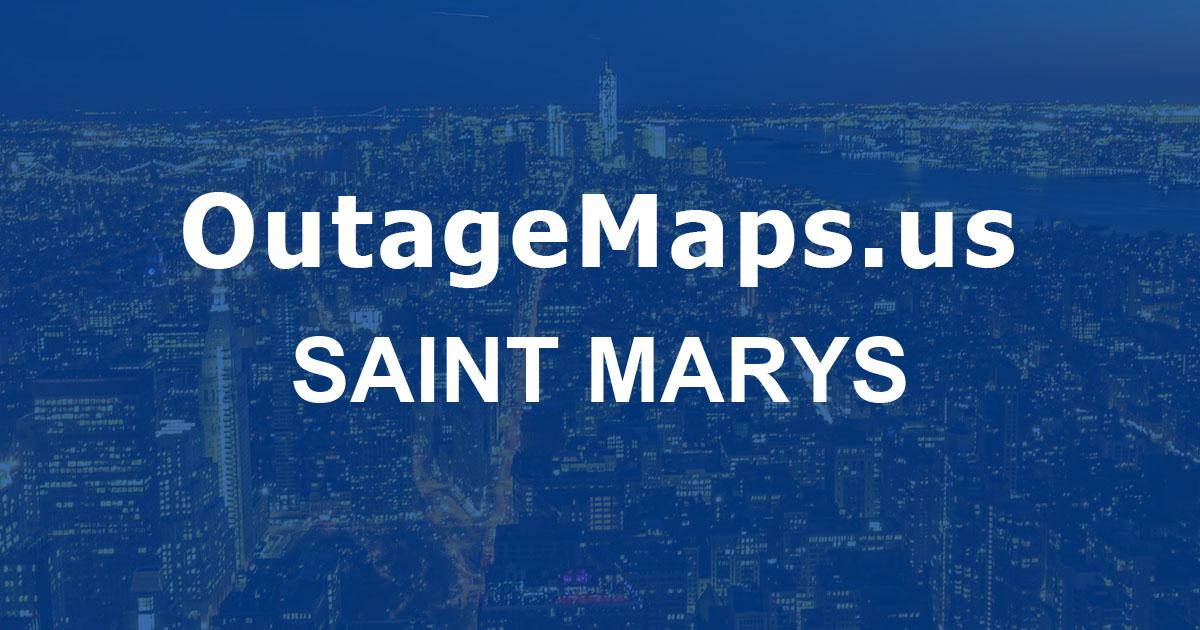 Saint Marys Power Outages Map