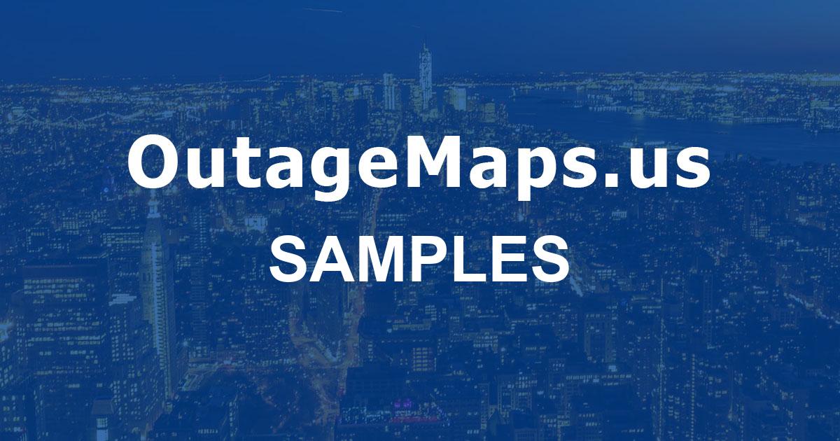 Samples Power Outages Map