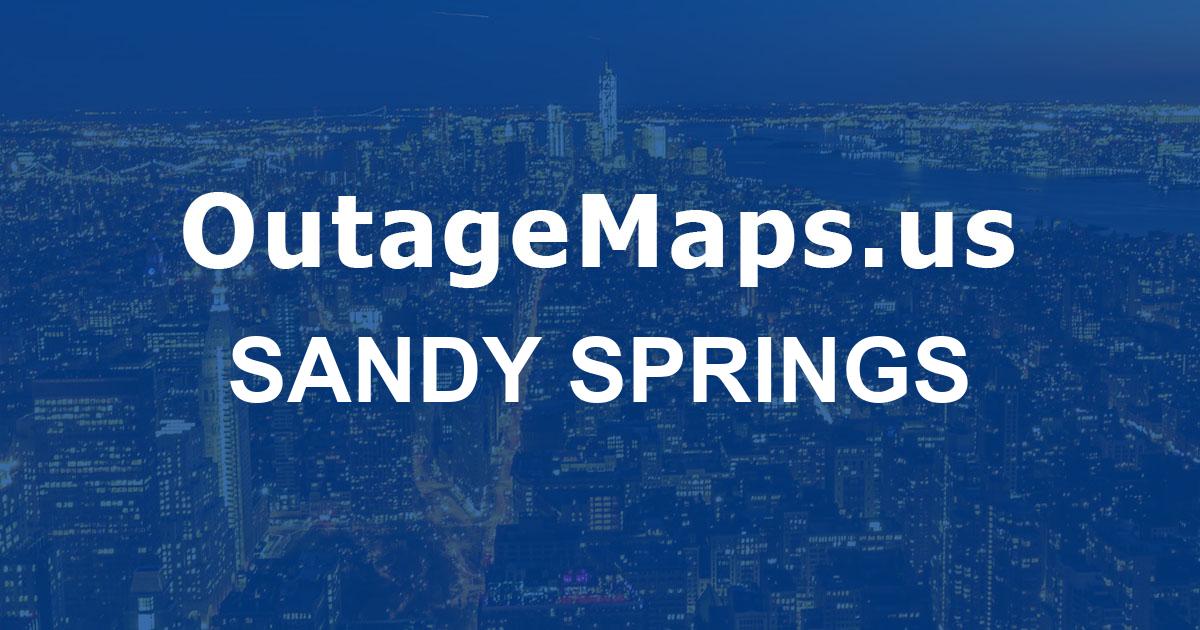 Sandy Springs Power Outages Map