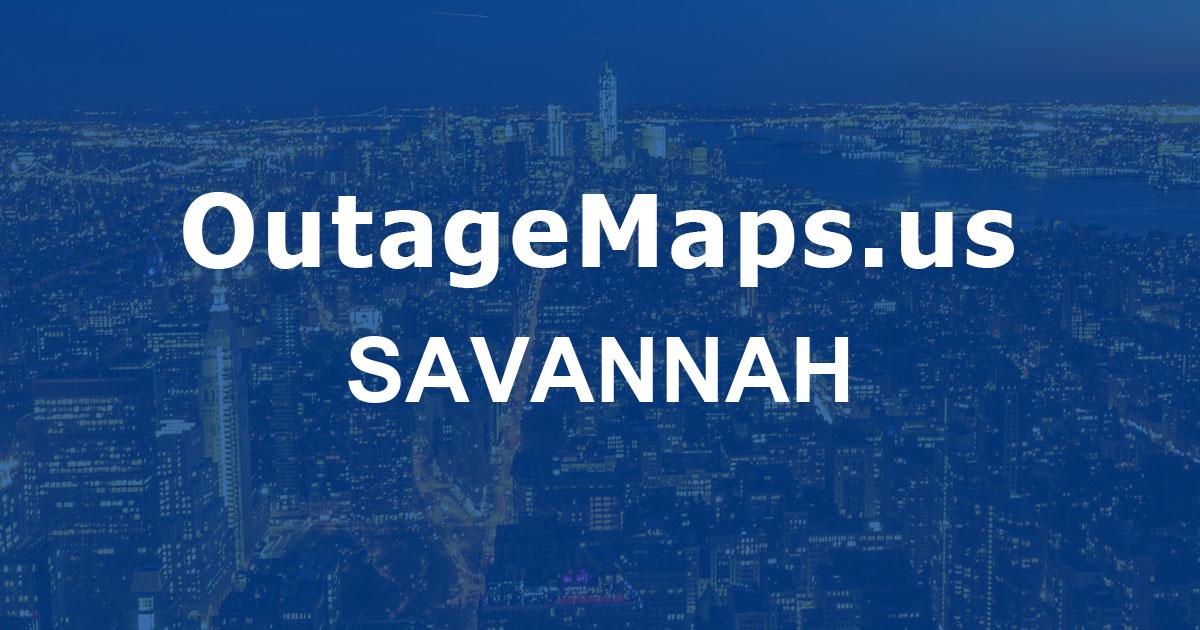 Savannah Power Outages Map