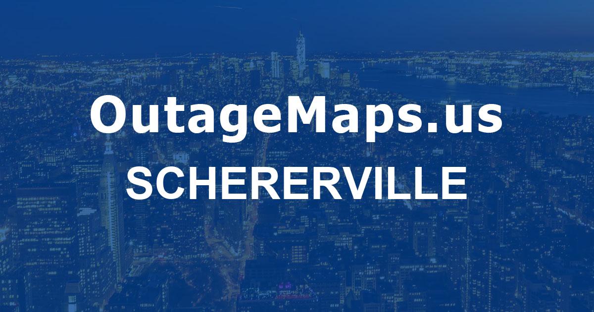 Schererville Power Outages Map