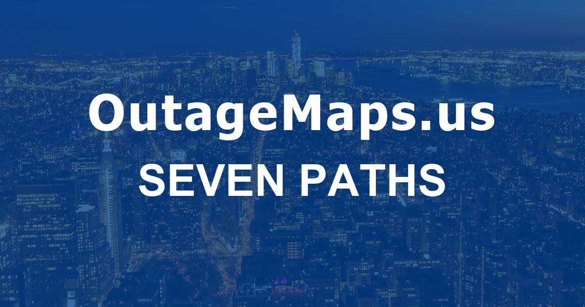 Seven Paths Power Outages Map
