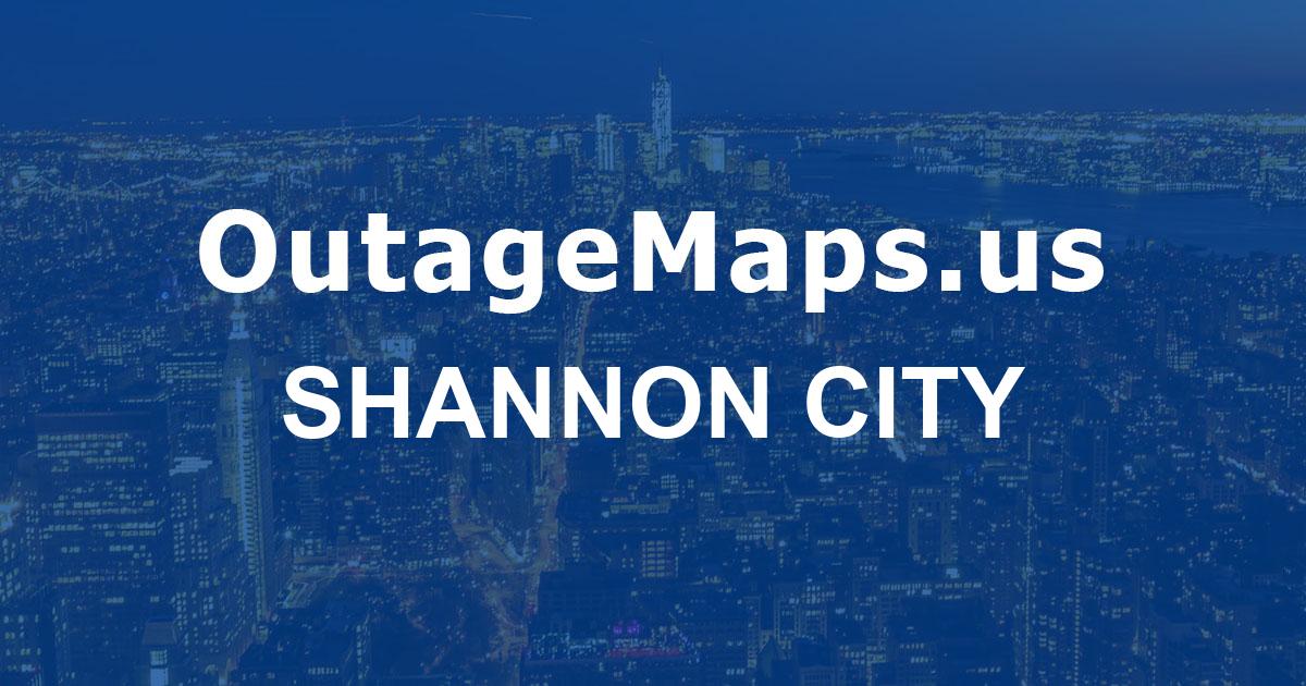 Shannon City Power Outages Map