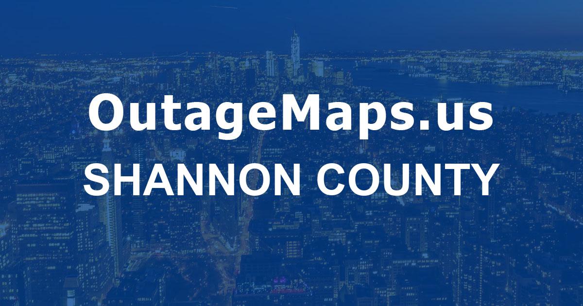 Shannon County Power Outages Map