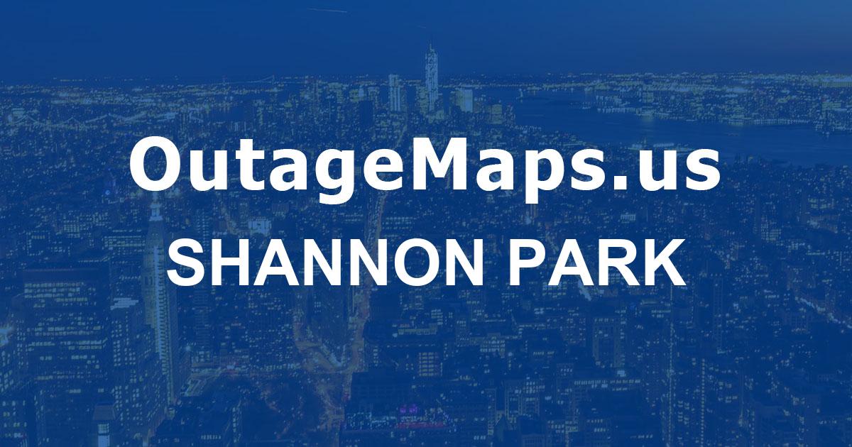 Shannon Park Power Outages Map