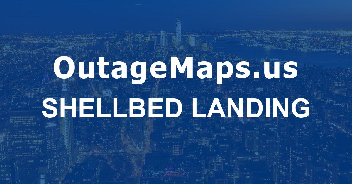 Shellbed Landing Power Outages Map