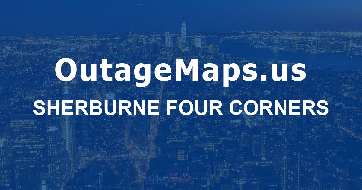 Sherburne Four Corners Power Outages Map