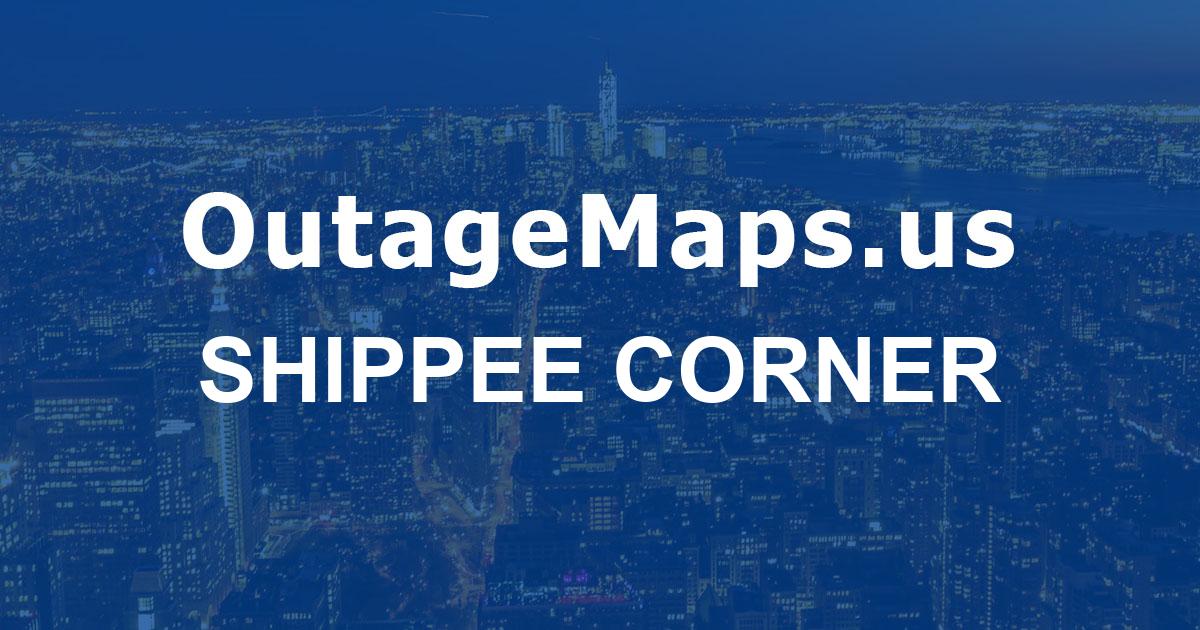 Shippee Corner Power Outages Map